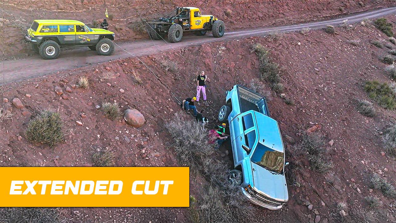 Chevy Truck Launches Over A Cliff… Driver Lucky To Be Alive! | Matt's ...